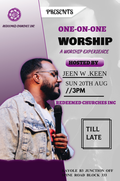 Copy of WORSHIP EXPERIENCE | PosterMyWall