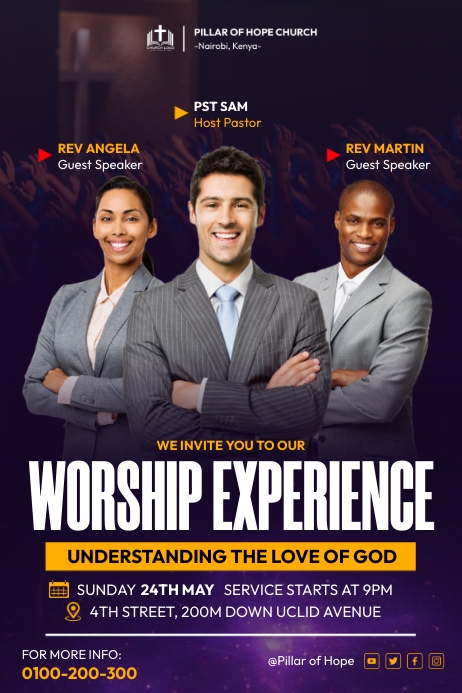 Worship experience Template | PosterMyWall