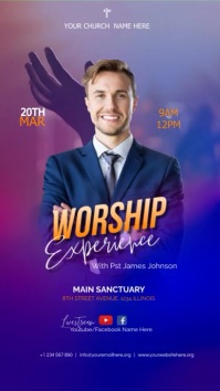 CHURCH AD DESIGN INSTAGRAM REEL TEMPLATE | PosterMyWall