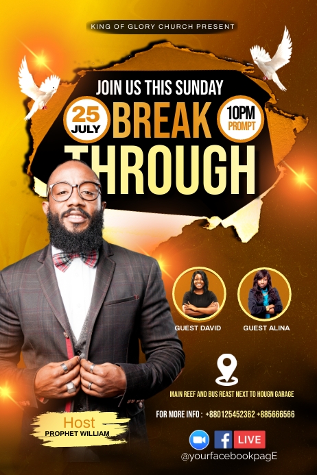 Worship Experience Flyer Template | PosterMyWall