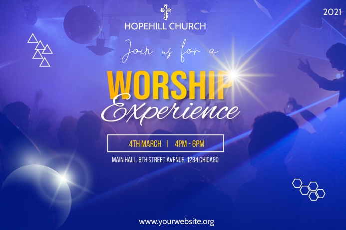 worship experience flyer Template | PosterMyWall