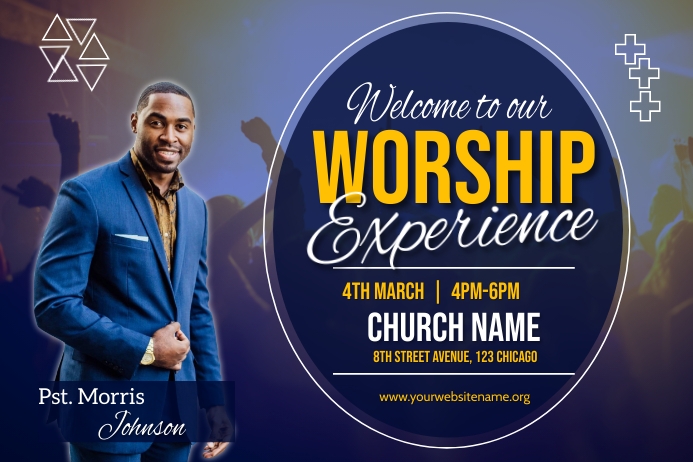 worship experience flyer Template | PosterMyWall