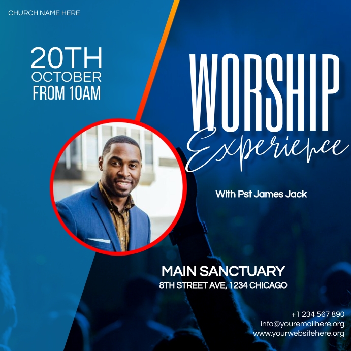 worship experience flyer Template | PosterMyWall