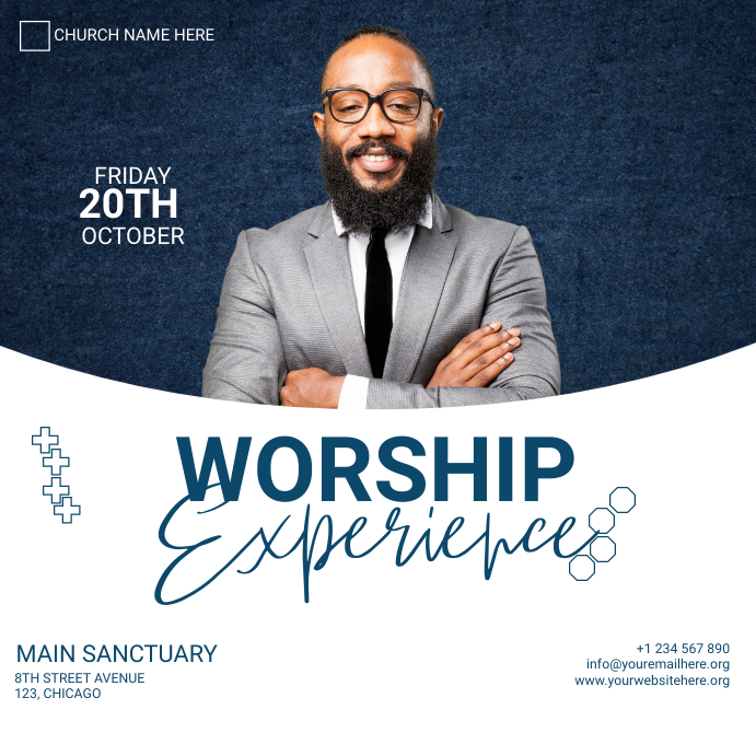 worship experience flyer Template | PosterMyWall
