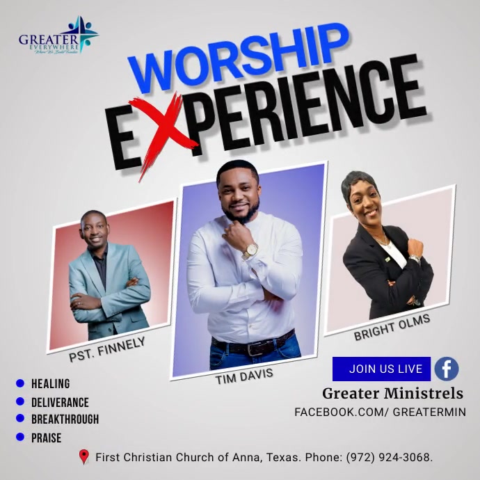 Worship experience Flyer Template (3) | PosterMyWall