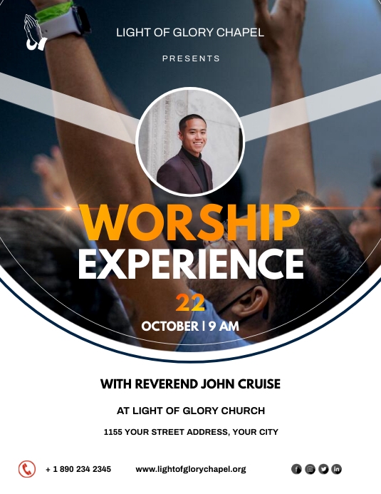 Copy of WORSHIP EXPERIENCE POSTER | PosterMyWall