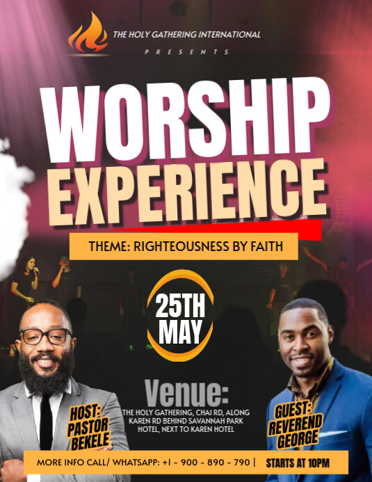 Copy of Worship experience poster | PosterMyWall