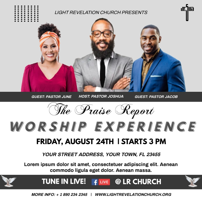 WORSHIP EXPERIENCE POSTER Template | PosterMyWall