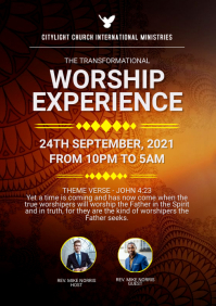 worship evening poster Template | PosterMyWall