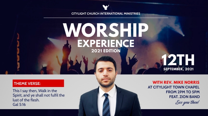 worship experience poster Template | PosterMyWall