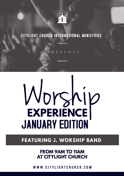 Copy of WORSHIP EXPERIENCE POSTER | PosterMyWall
