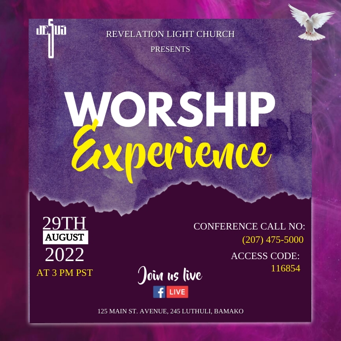 Copy of Worship Experience Poster | PosterMyWall