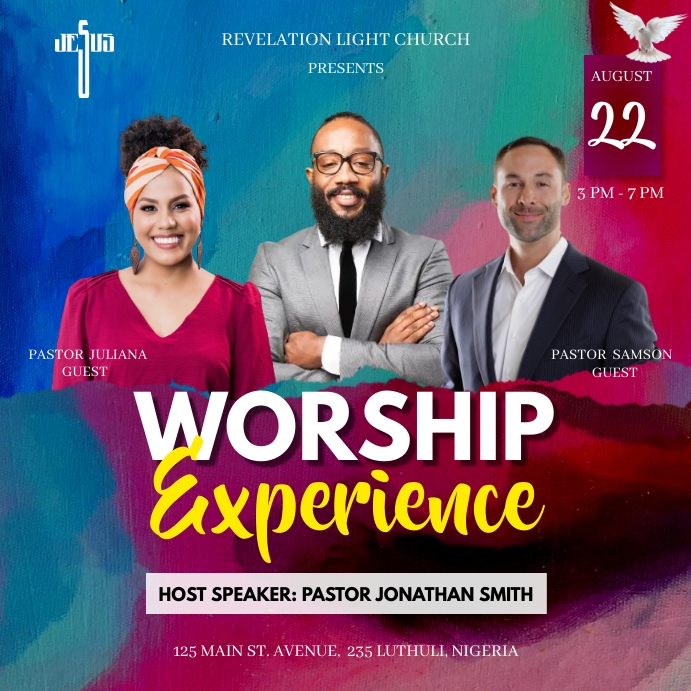 Copy of WORSHIP EXPERIENCE POSTER | PosterMyWall