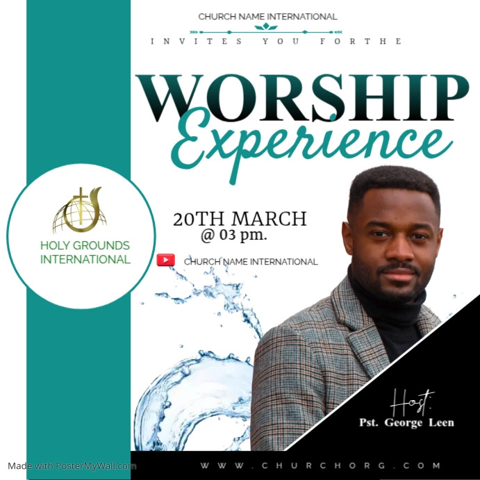 Copy of Worship experience poster | PosterMyWall