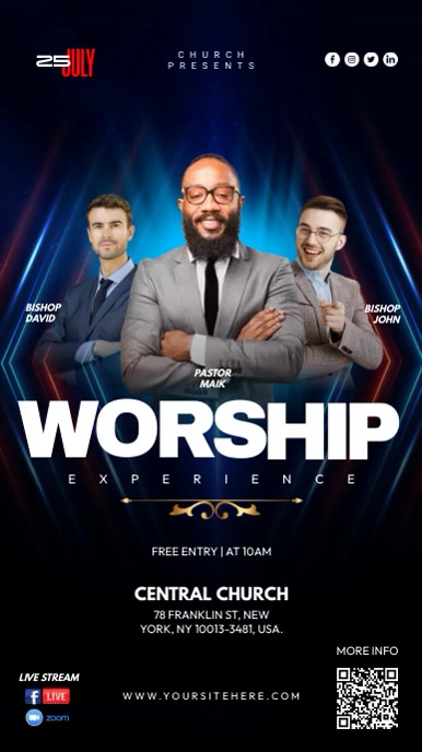 worship experience story video Template | PosterMyWall