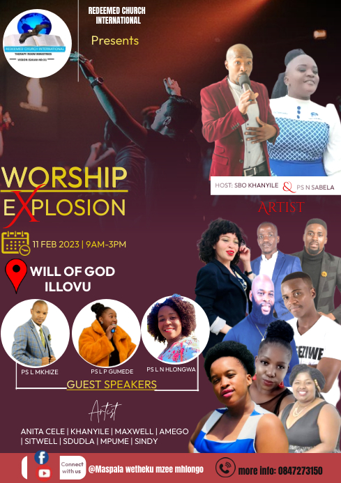 Worship explosion flyer Template | PosterMyWall