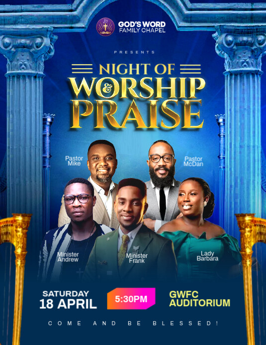 Copy of worship flyer (2) | PosterMyWall