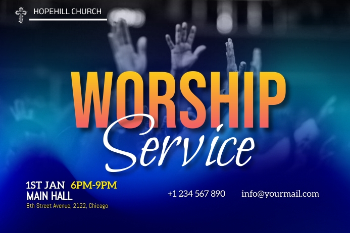 worship flyer Template | PosterMyWall