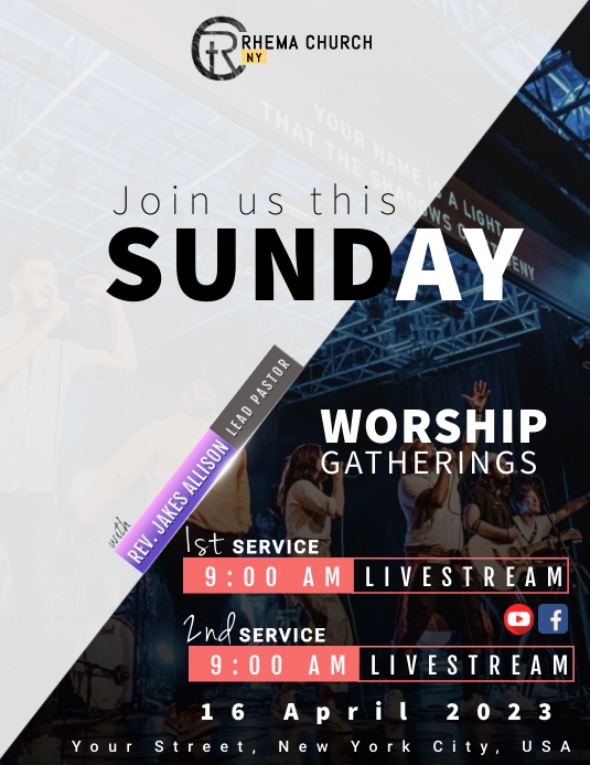 Copy of Worship Gathering | PosterMyWall
