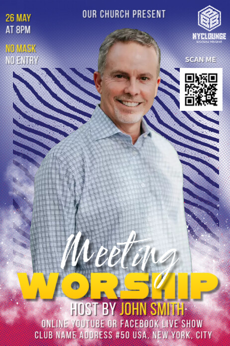 Worship Meeting Template | PosterMyWall