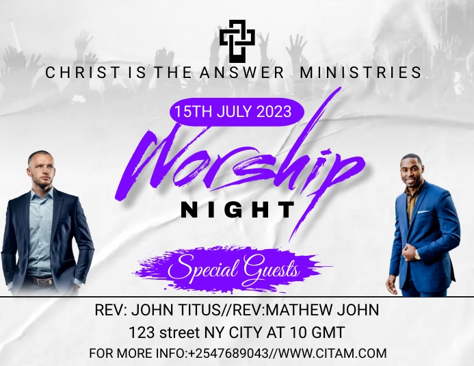 Worship Night Template | PosterMyWall