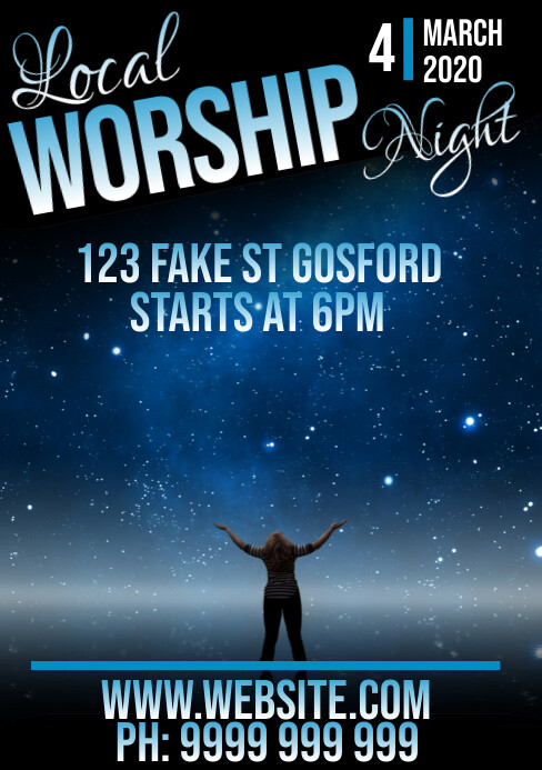 Worship Night Template | PosterMyWall