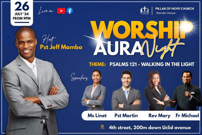 Worship night Template | PosterMyWall