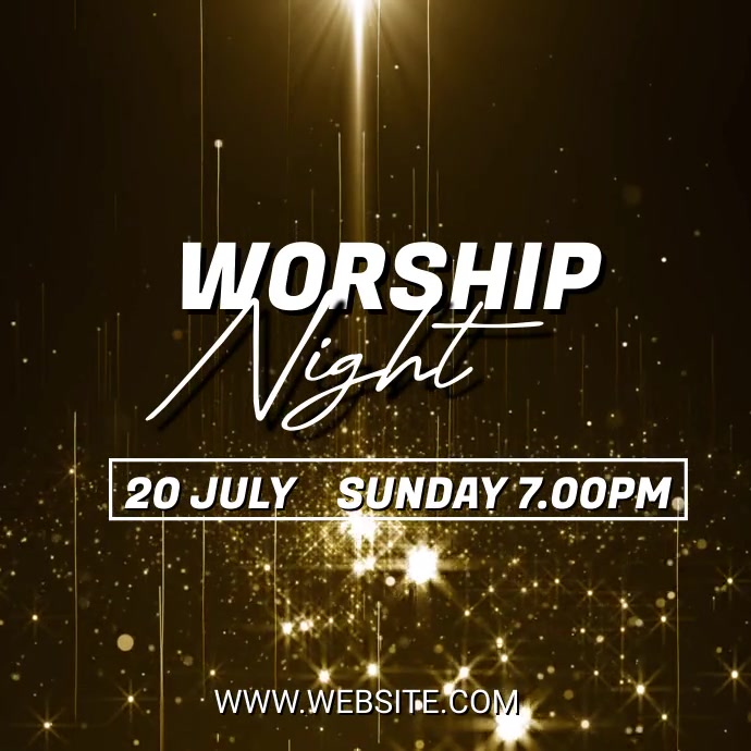 Worship night Template | PosterMyWall