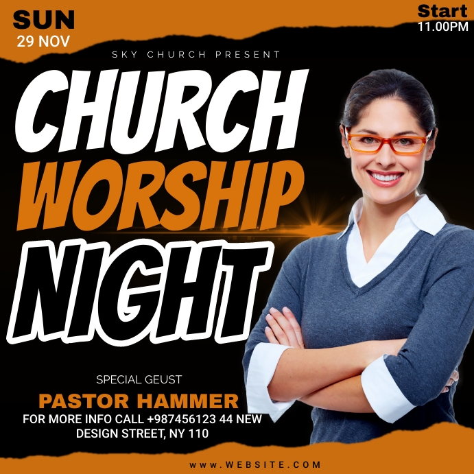 Worship night Template | PosterMyWall