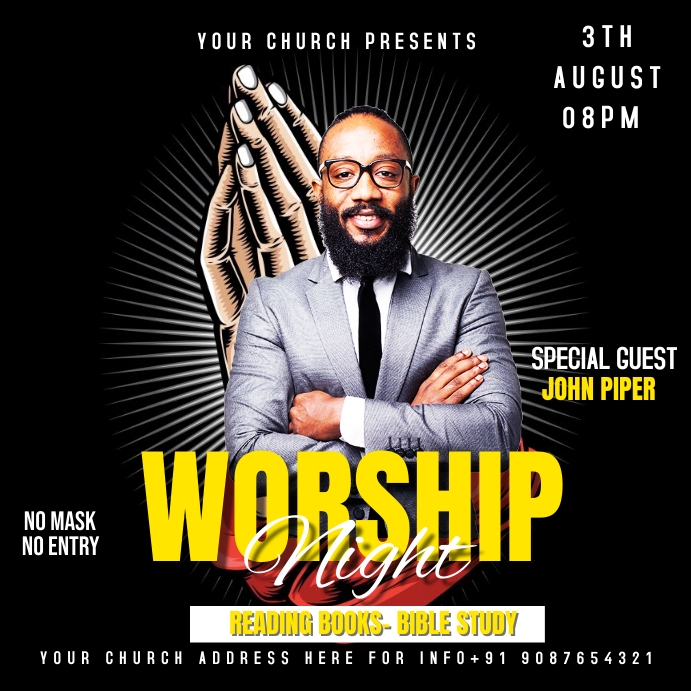 Worship night Template | PosterMyWall