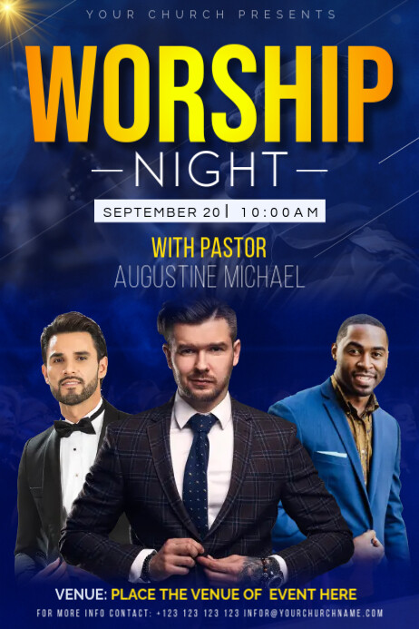 Worship Night Template | PosterMyWall