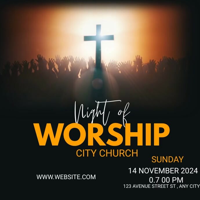 Worship night Template | PosterMyWall