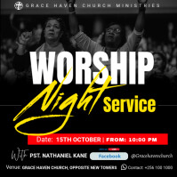 worship night Template | PosterMyWall