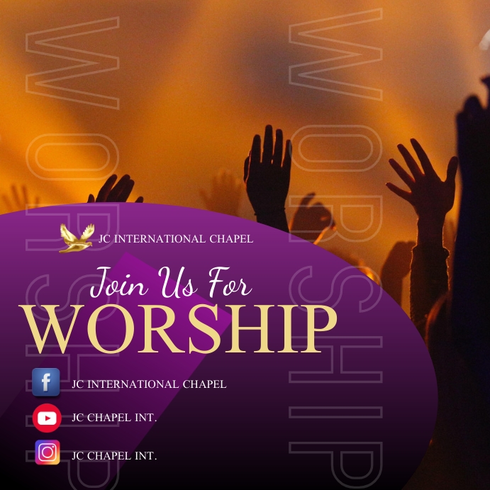 Worship poster Template | PosterMyWall