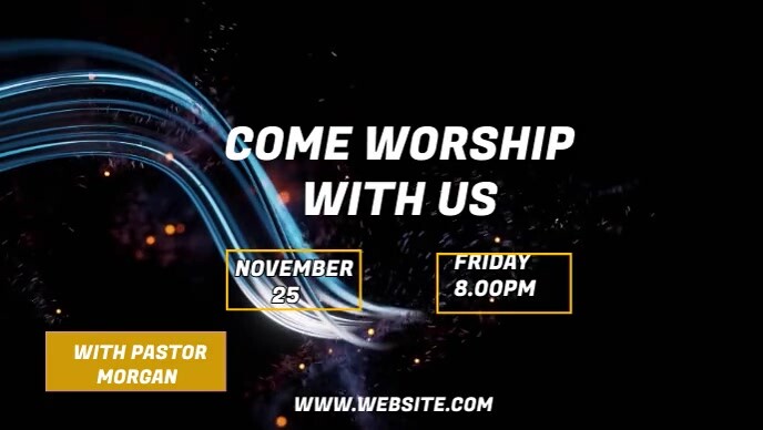 Worship poster Template | PosterMyWall
