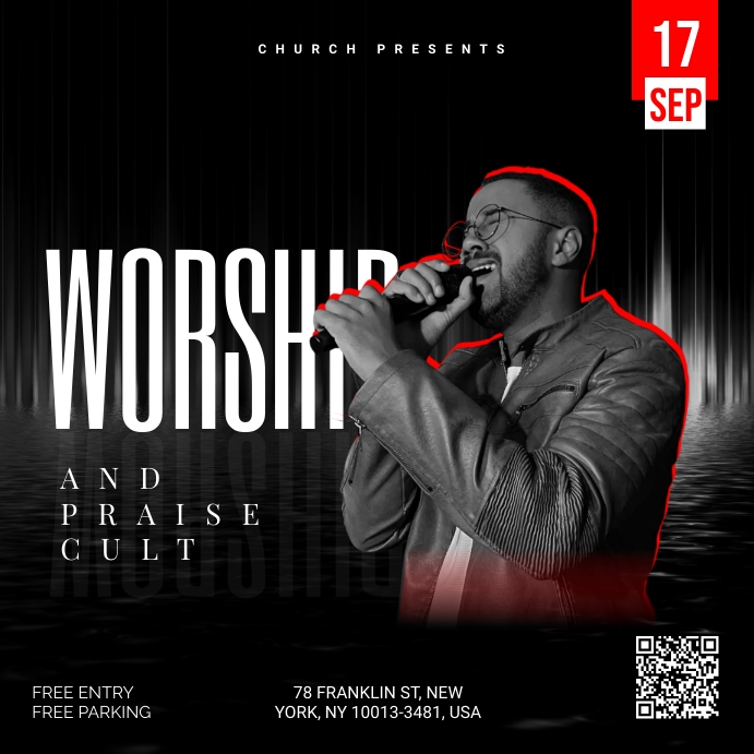 Plantilla de Worship praise cult social media | PosterMyWall