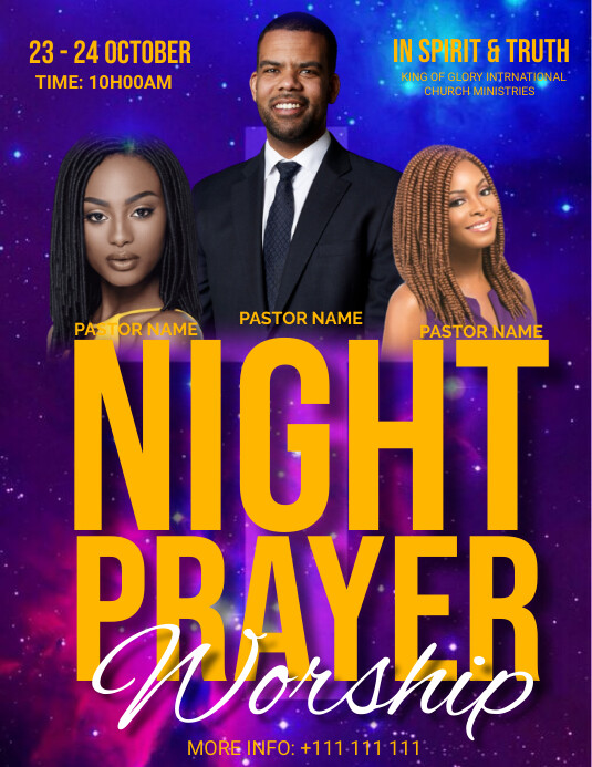 worship prayers flyers Template | PosterMyWall