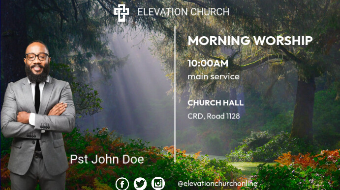 Copy of WORSHIP SERVICE (2) | PosterMyWall