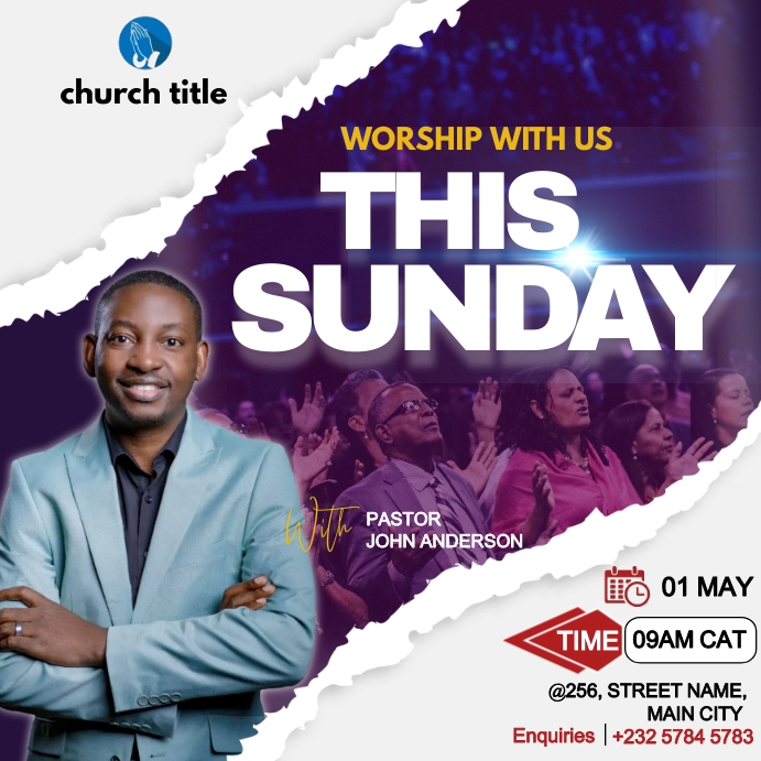 Copy of worship service (6) | PosterMyWall