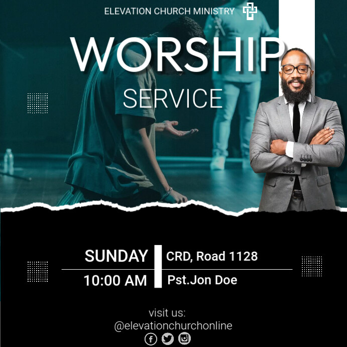 Copy of WORSHIP SERVICE (7) | PosterMyWall