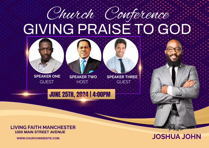 worship service Template | PosterMyWall