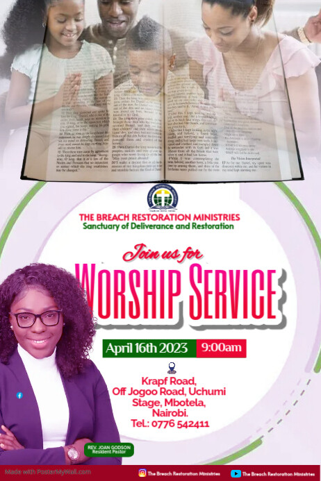 Copy of Worship Service | PosterMyWall