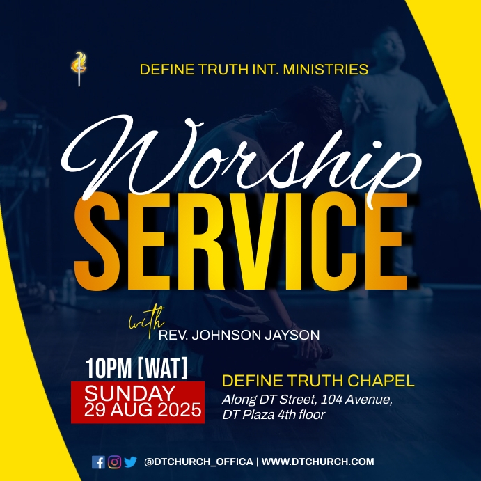 Copy of Worship Service | PosterMyWall