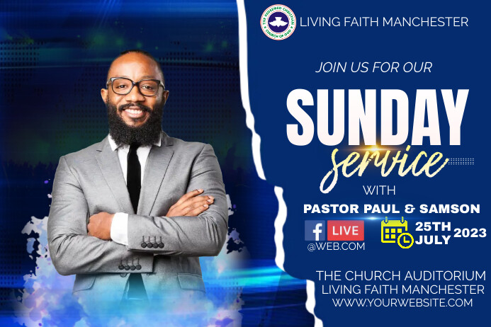 worship service Template | PosterMyWall