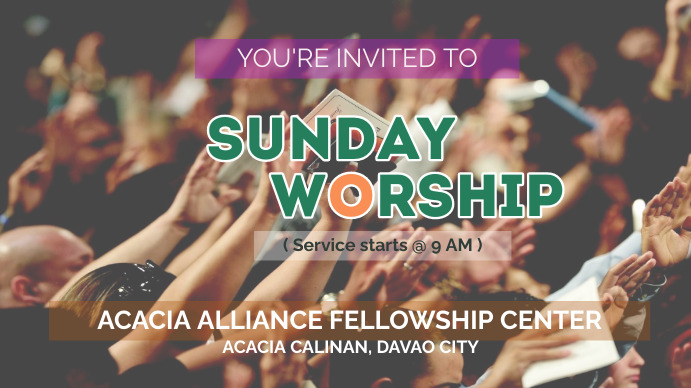 Worship Service Template | PosterMyWall