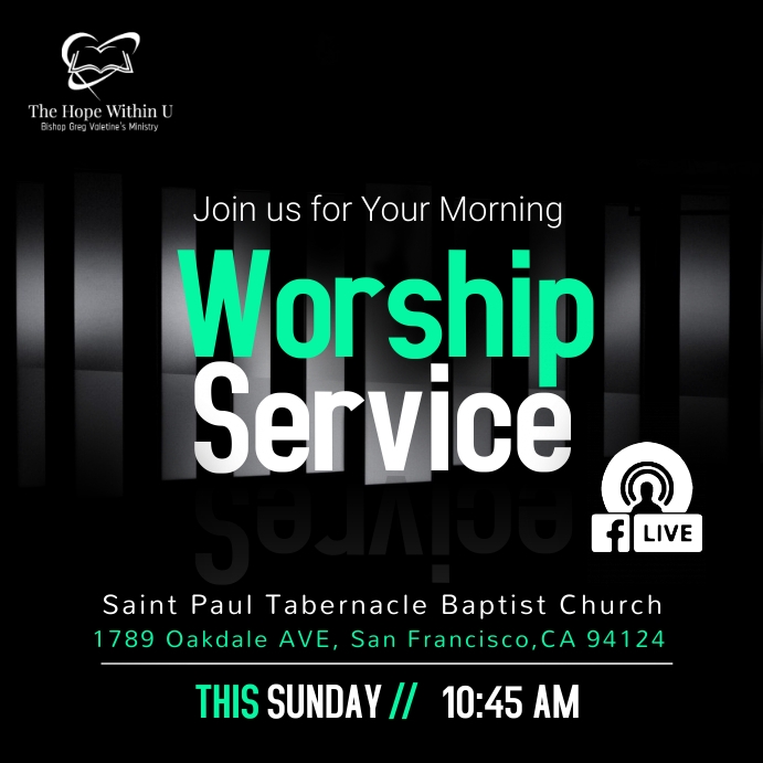 Worship Service flyer Template | PosterMyWall