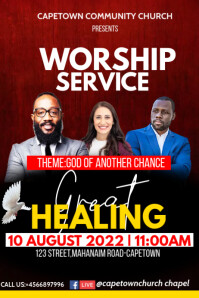 prophetic service flyer (1) Template | PosterMyWall