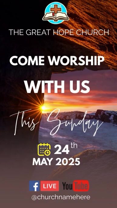 worship service video design template | PosterMyWall