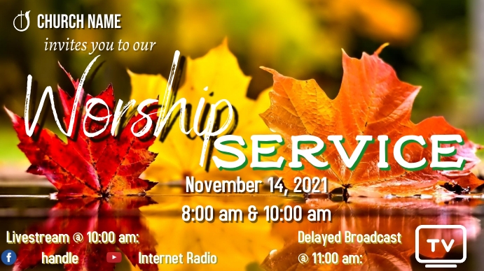 Worship Service_November Template | PosterMyWall