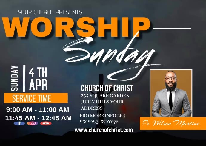 Worship sunday Template | PosterMyWall
